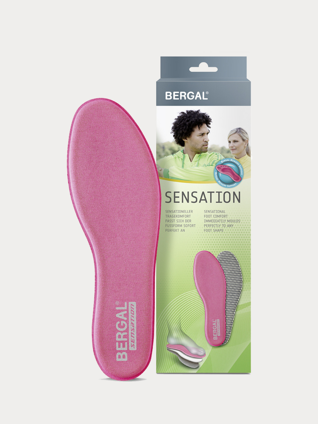 Bergal Sensation Memory Foam Comfort Insoles